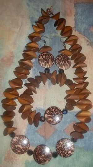 Leopard Wood 3 pc Set
